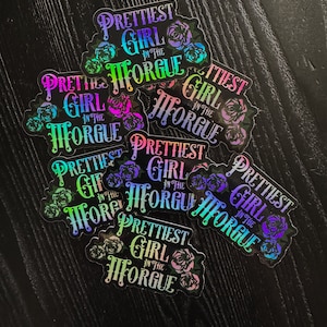 Prettiest Girl in the Morgue Holographic Sticker - Goth Waterproof ...
