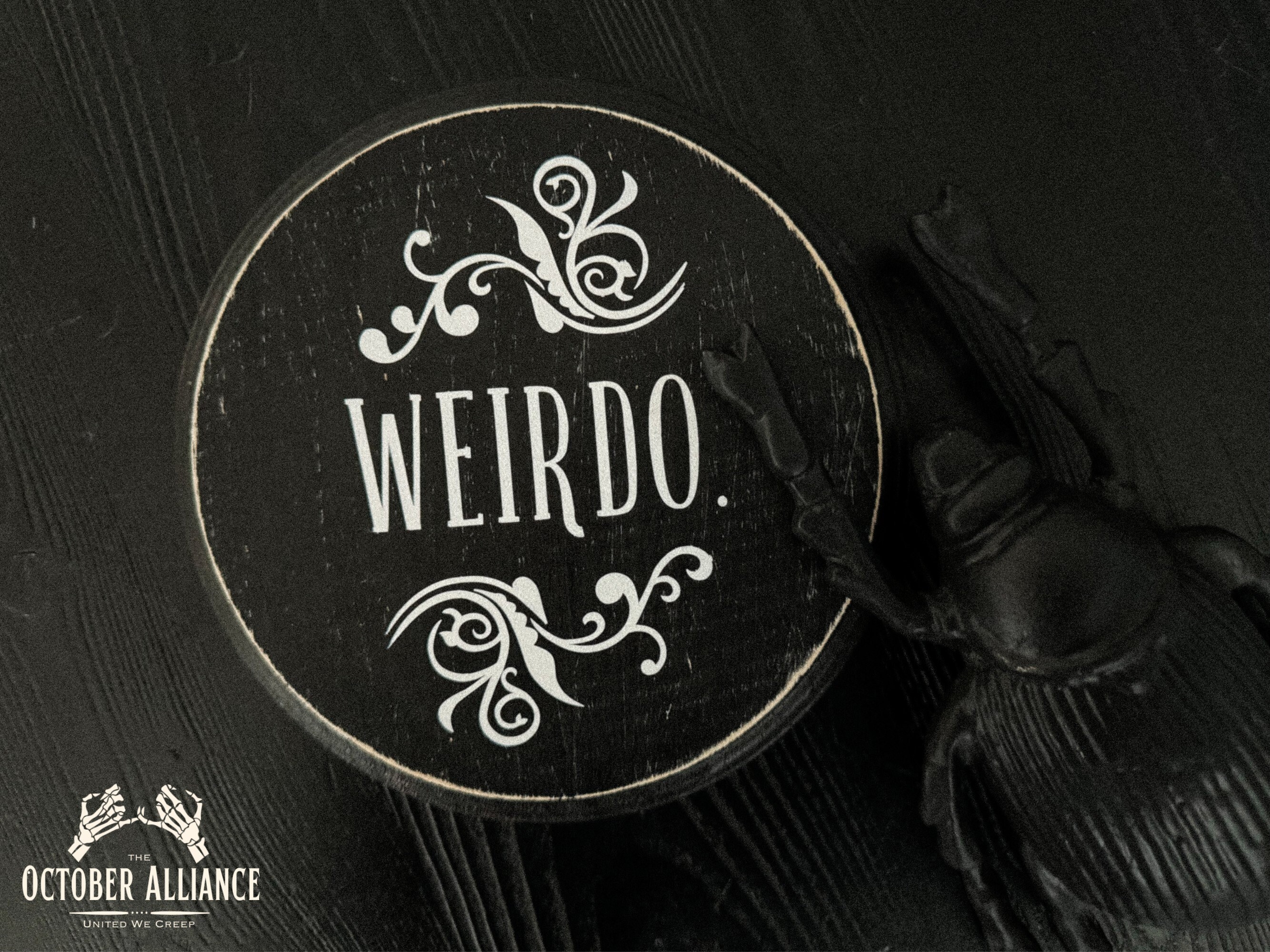 Weirdo Wood Wall Plaque: Gothic Home Decor, Gallery Wall Art - Etsy