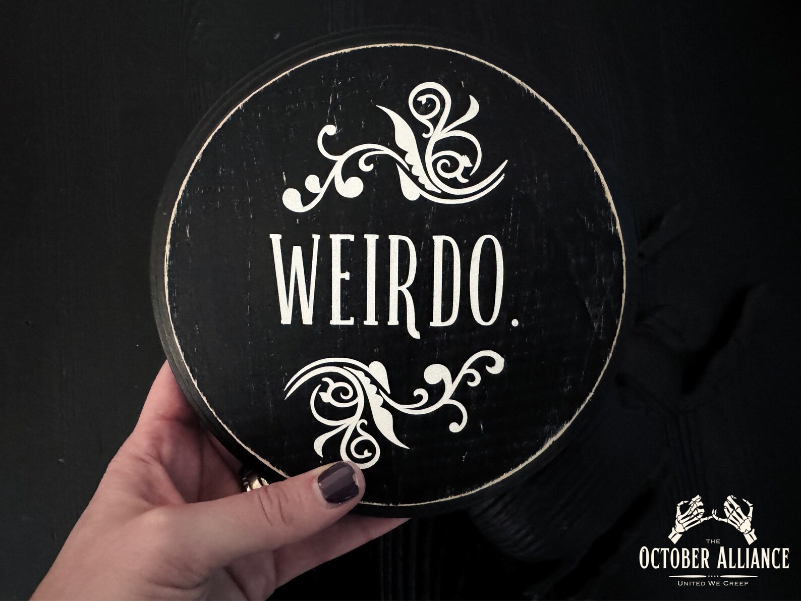 Weirdo Wood Wall Plaque: Gothic Home Decor, Gallery Wall Art - Etsy