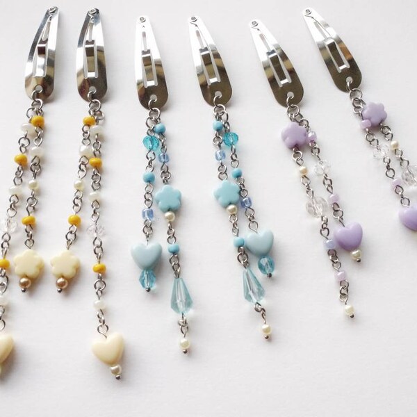 Beaded Hair Clip - Etsy