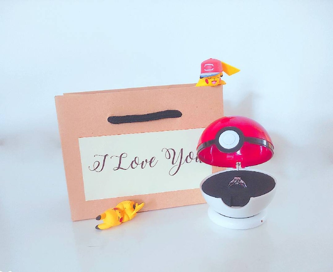 Pokemon Proposal Pokeball | Pokeproposal | Ring Holder | Pokemon ...