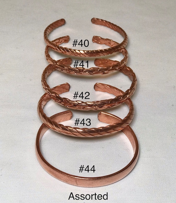 Pure Copper Bracelets for Men and Women - Etsy