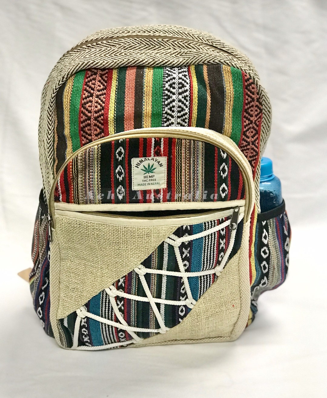 Hippie Cotton/hemp Backpack - Etsy