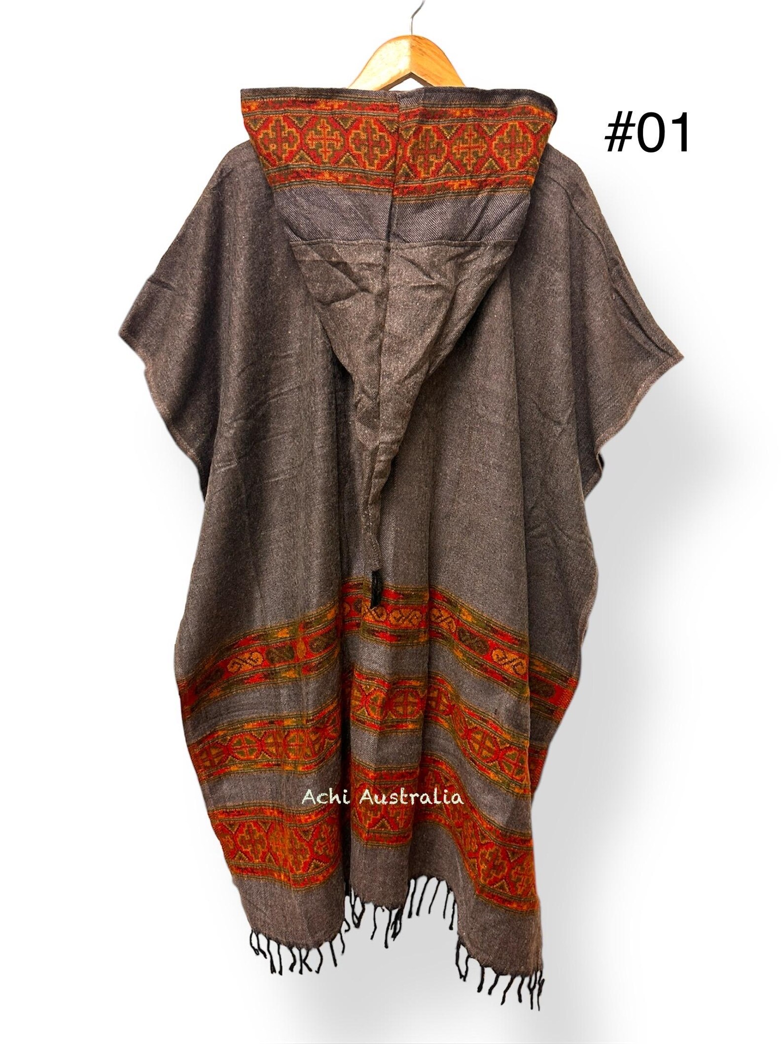 100% Arcylic Kullu Ponchos From India - Etsy