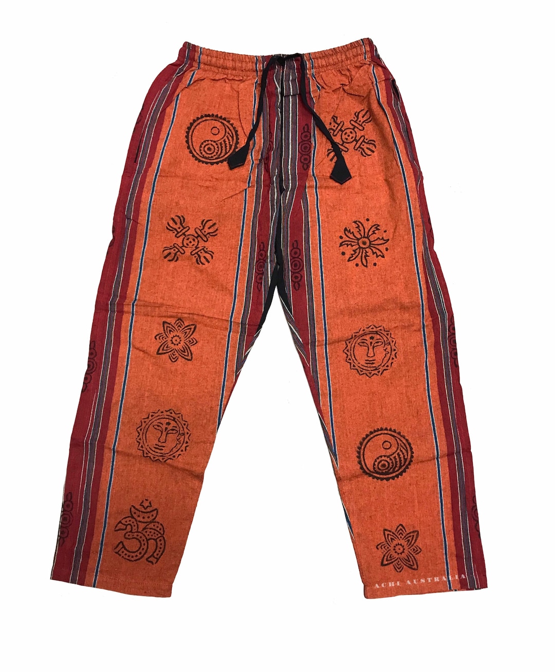 Cotton Block Print Pants - Etsy