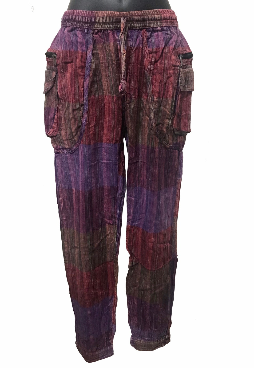 Hippie Stonewashed Pants for Both Men and Women - Etsy