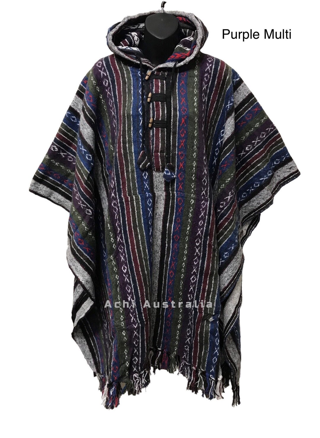 Hippie Hoodie Poncho New Arrival - Etsy