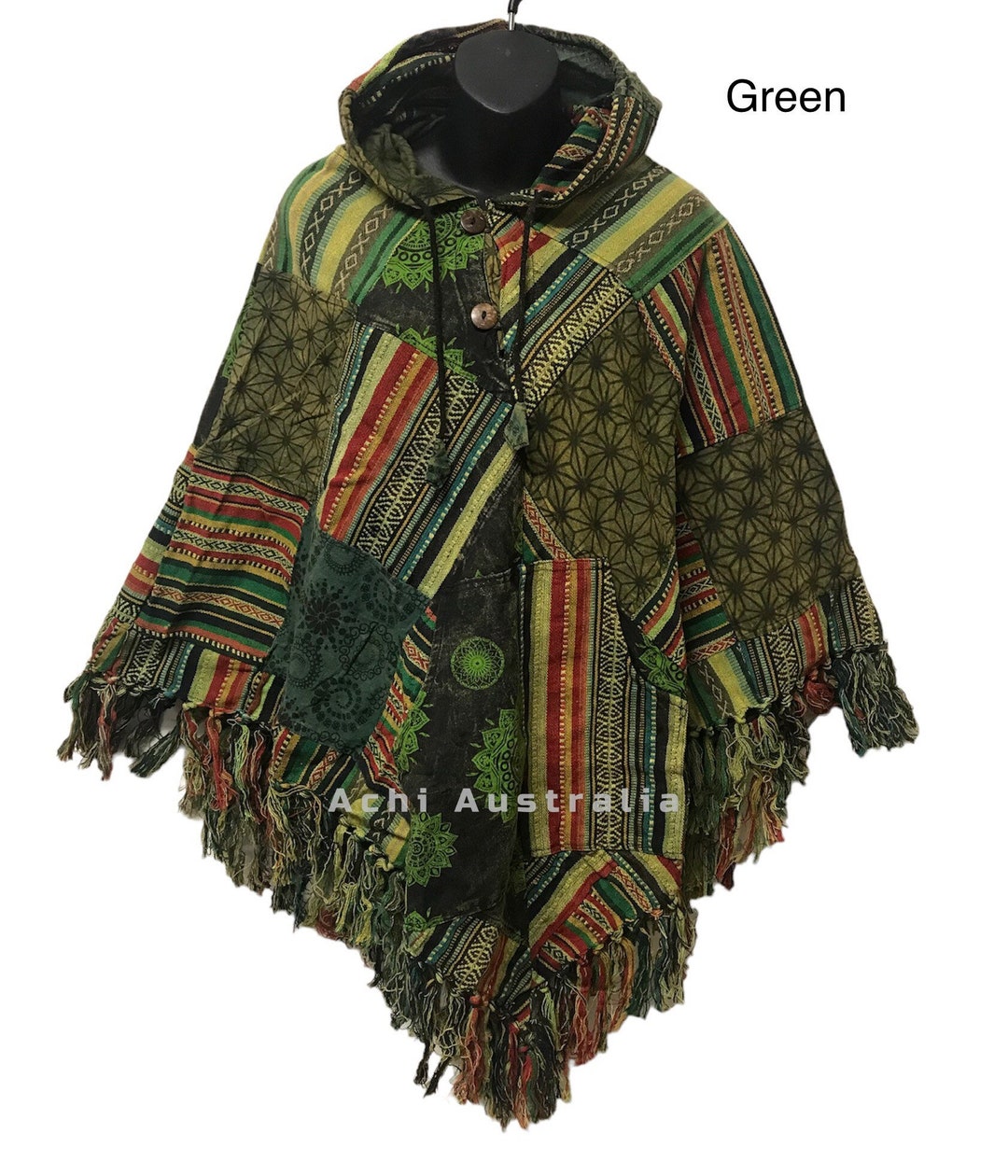 Cotton Patch Poncho - Etsy