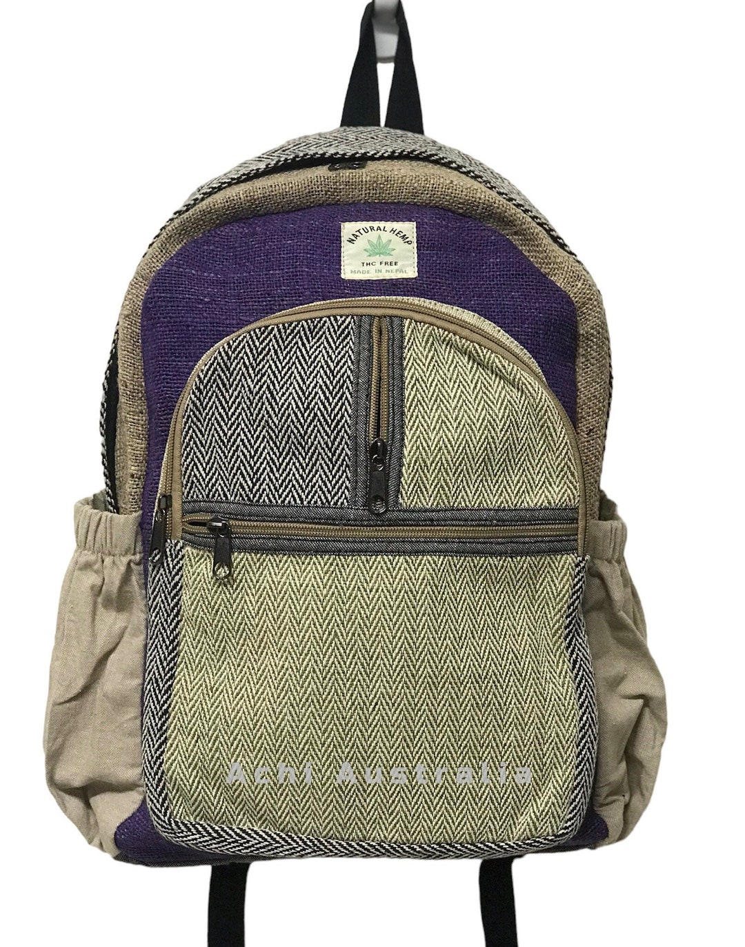 Beautiful Boho Hippie Hemp/cotton Backpack - Etsy