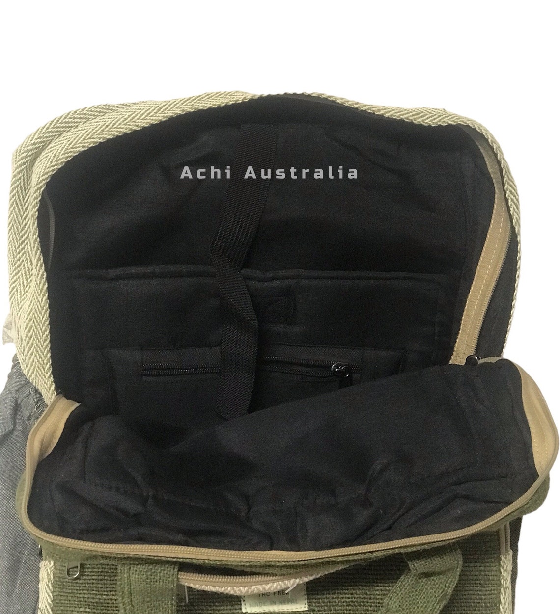 Multi Pocketshemp/ Cotton Backpack - Etsy