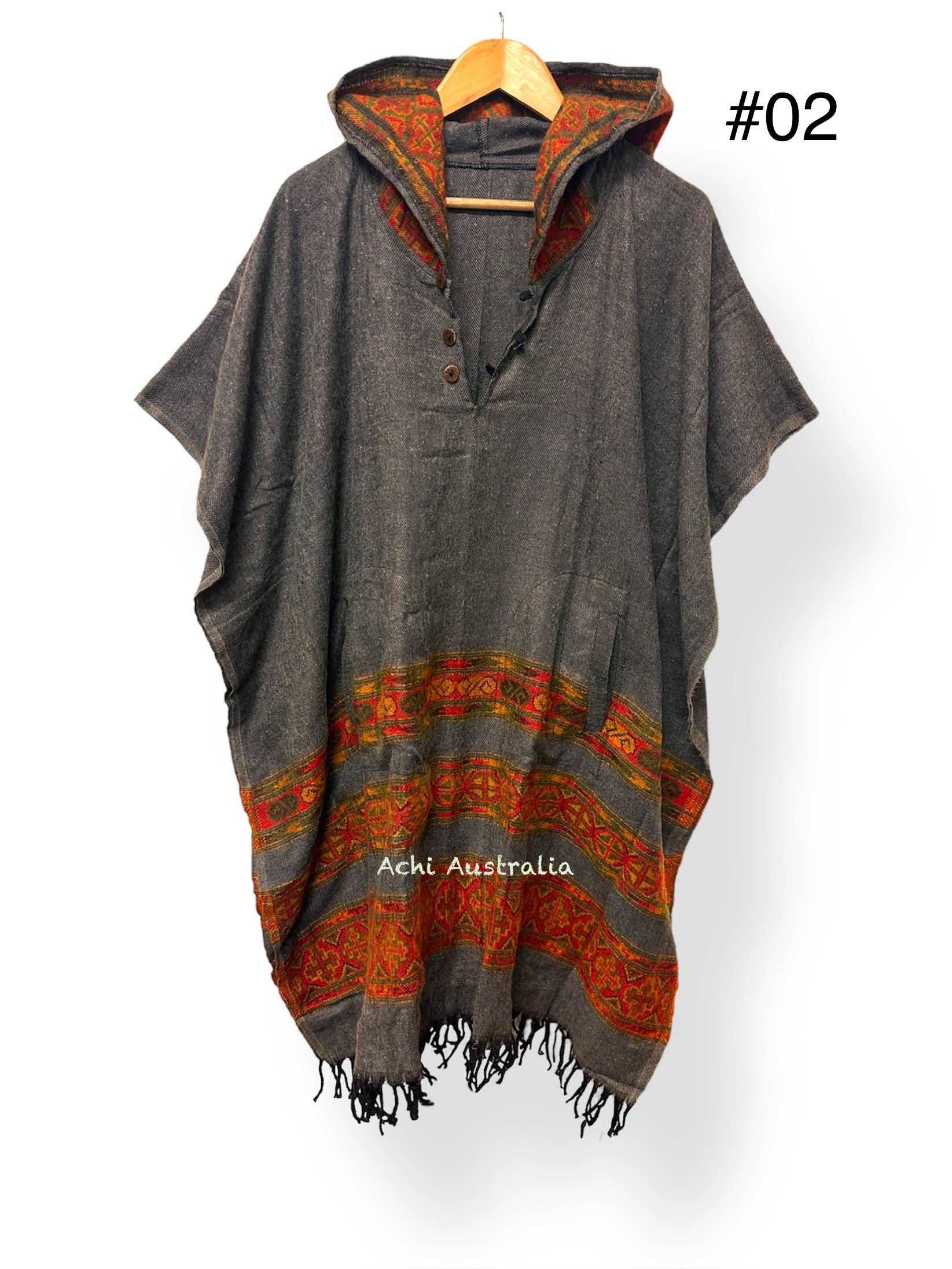 100% Arcylic Kullu Ponchos From India - Etsy