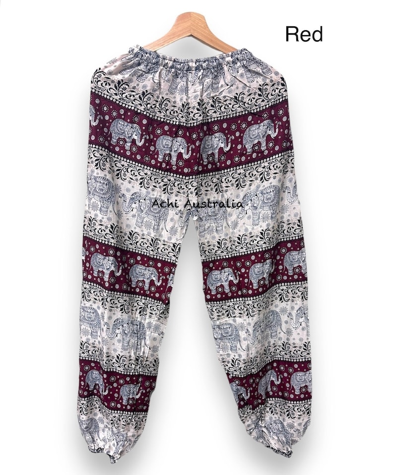 Elastic Waist Print Elephant Pant - Etsy