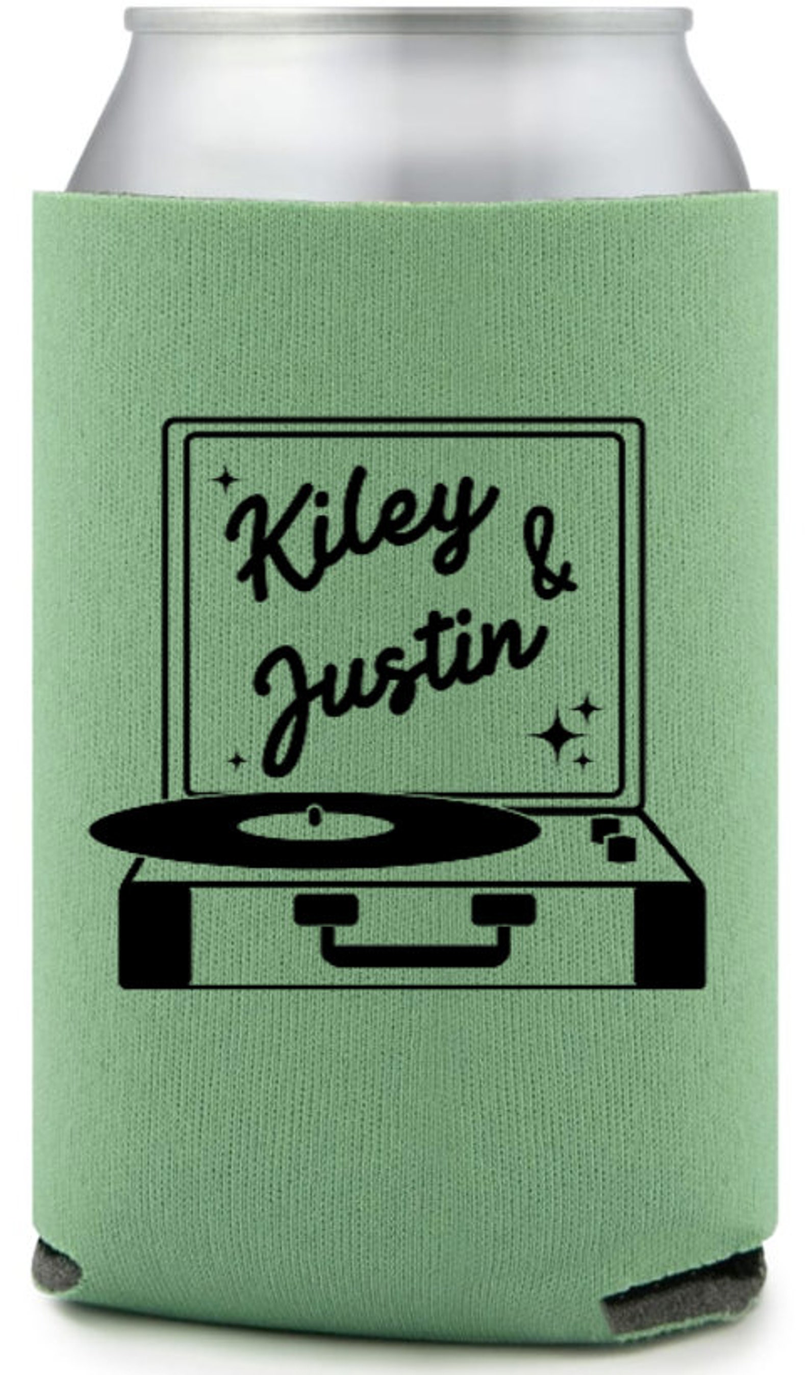 Custom Retro Vinyl Record Can Cooler, Wedding Favors - Etsy