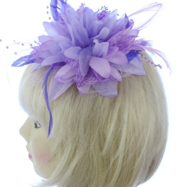Lavender Fascinator - Etsy