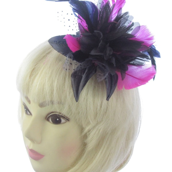 Hot Cerise Fascinator - Etsy