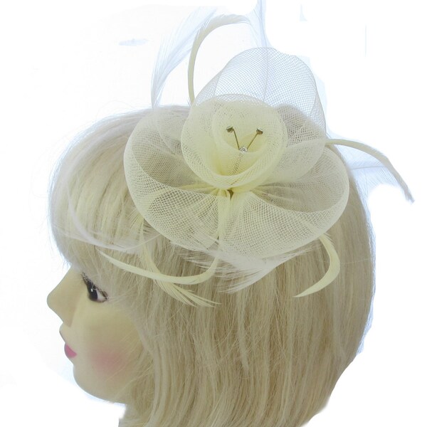 Cream Fascinator - Etsy UK