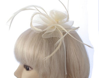 Cream Fascinator | Etsy UK