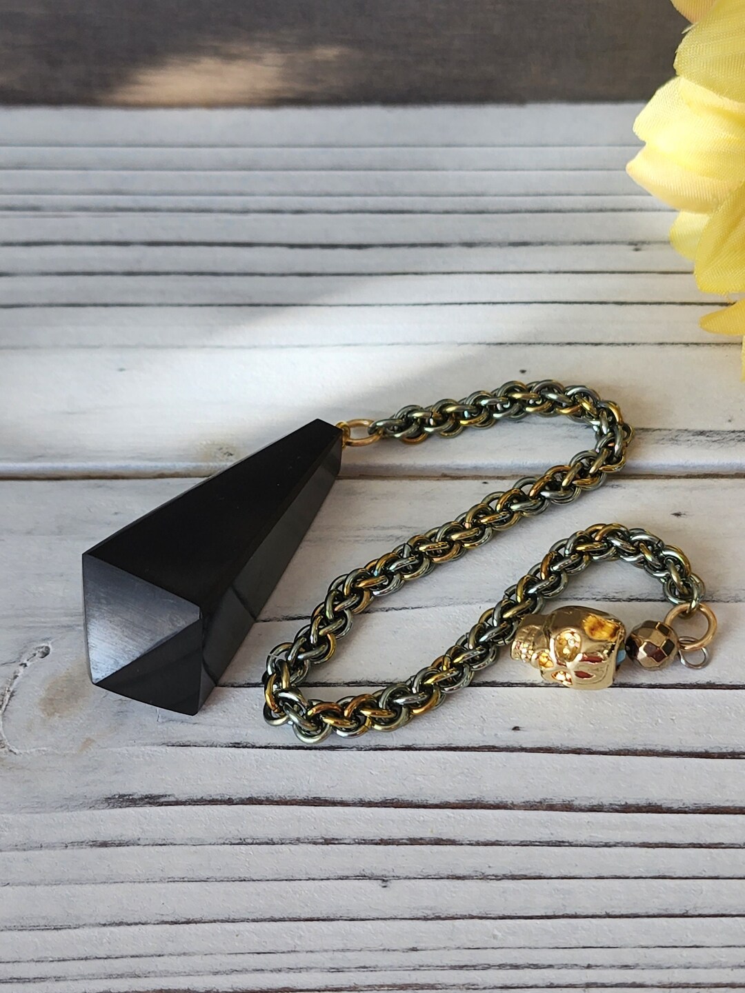 SHUNGITE PENDULUM for Reiki and Divination - Etsy