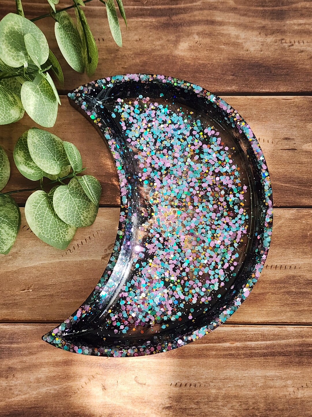 Hand Poured Resin Tray With Copper Flakes - Etsy