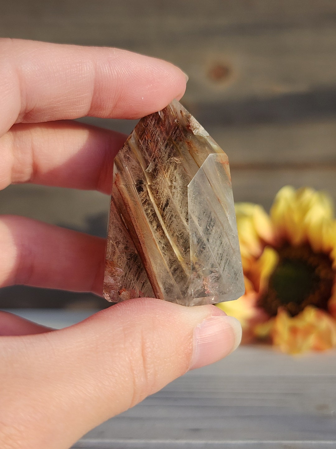 ANGEL PHANTOM QUARTZ, Amphibole Quartz 51g - Etsy