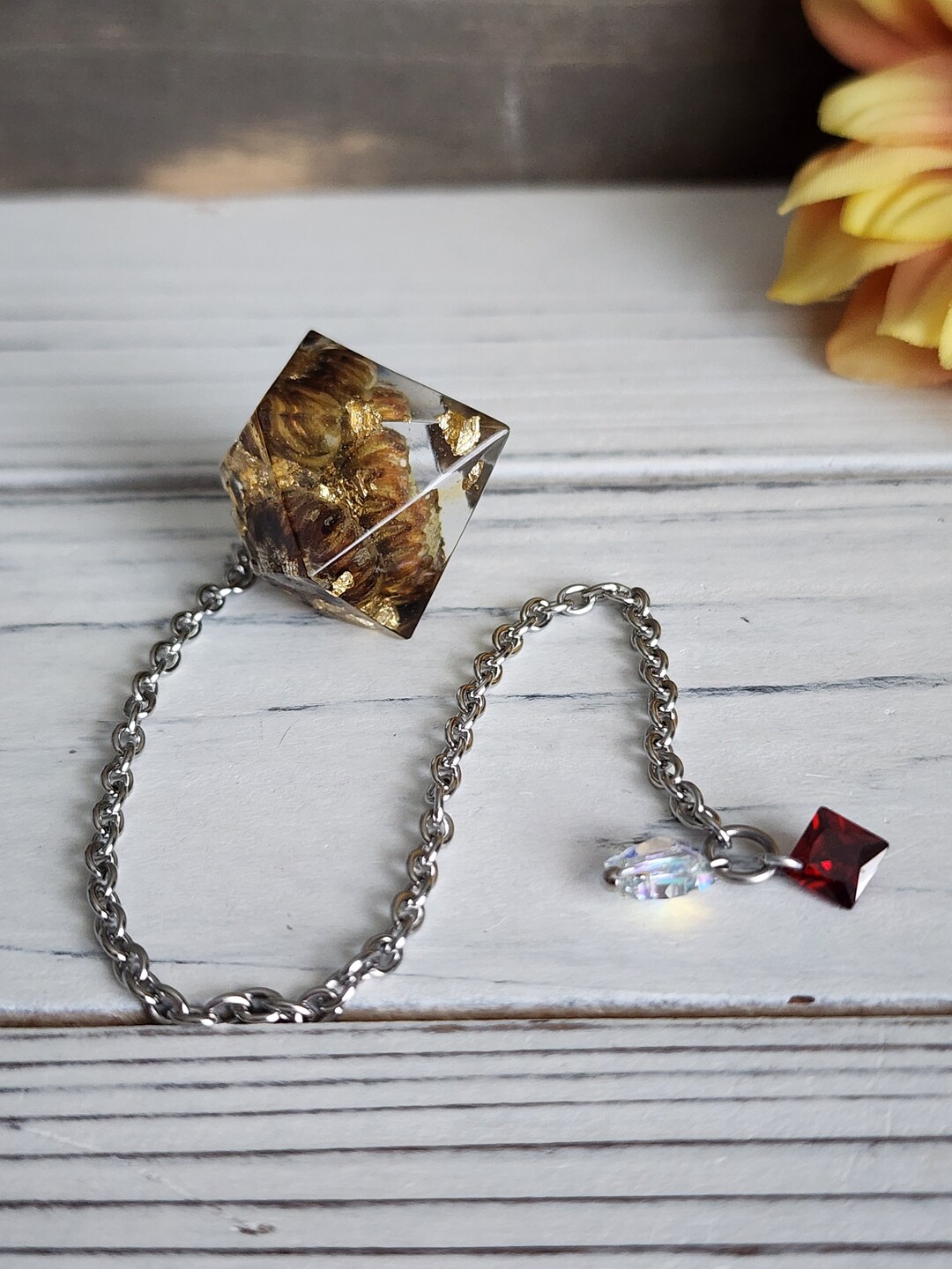 FLOWER PENDULUM for Reiki and Divination - Etsy