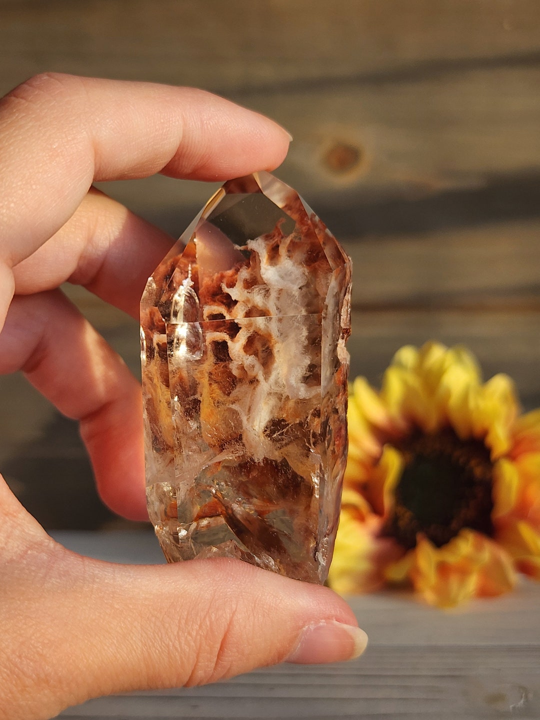 ANGEL PHANTOM QUARTZ, Amphibole Quartz 99g - Etsy