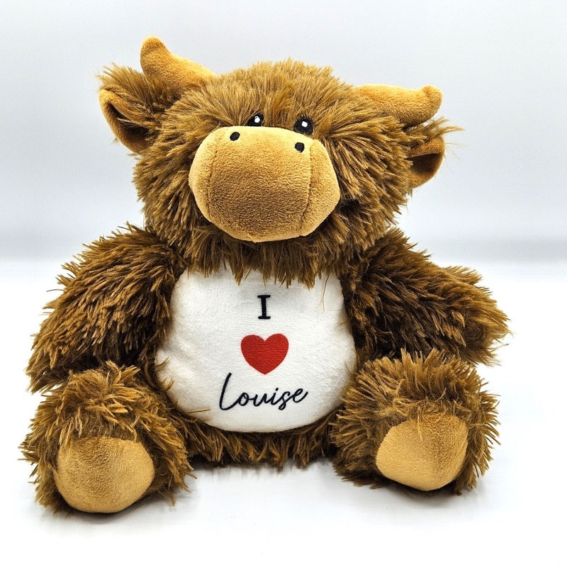 Highland Cow Teddy - Etsy UK