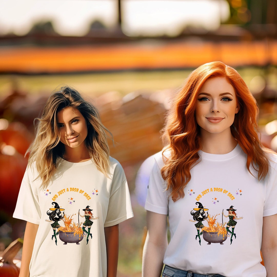 Halloween Witch Shirt, Just a Dash of Sass Tee Halloween Party Shirt ...