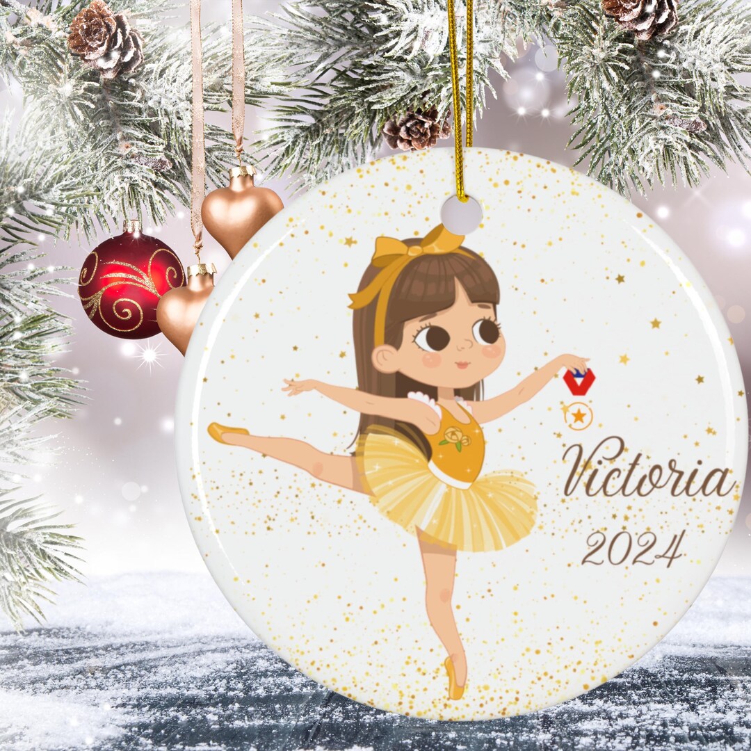 Personalized Ballerina, Ballet Dancer Ornament Gift Custom Name ...
