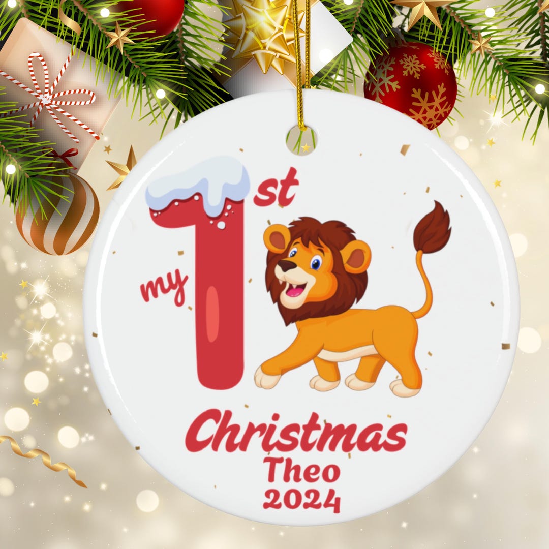 My 1st Xmas Ornament, Custom 1st Christmas Keepsake, Baby First ...