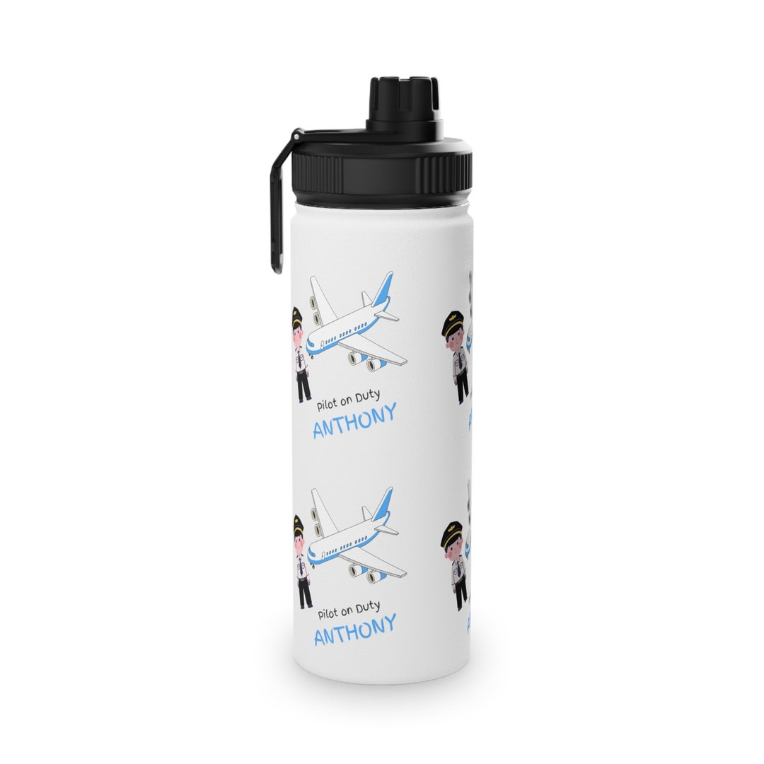 Personalized Kid Bottle Pilot Water Bottle Custom Pilot Tumbler School ...