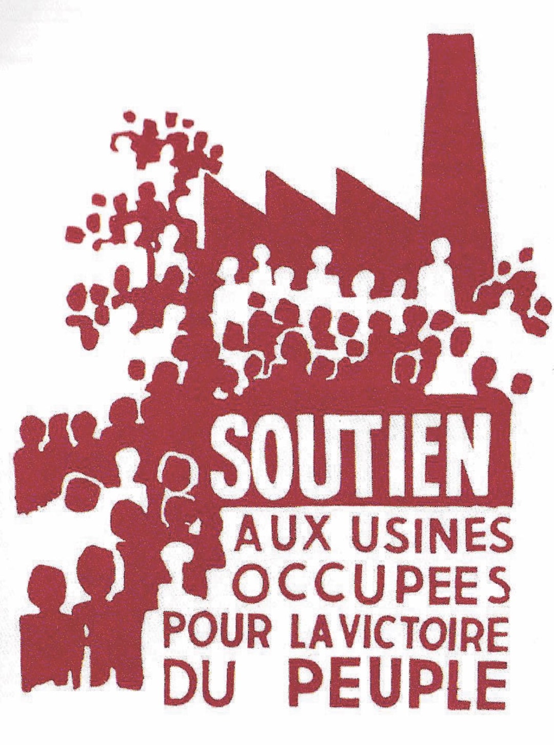 Vintage French Workers’ Strike Poster | Support for Occupied Factories ...