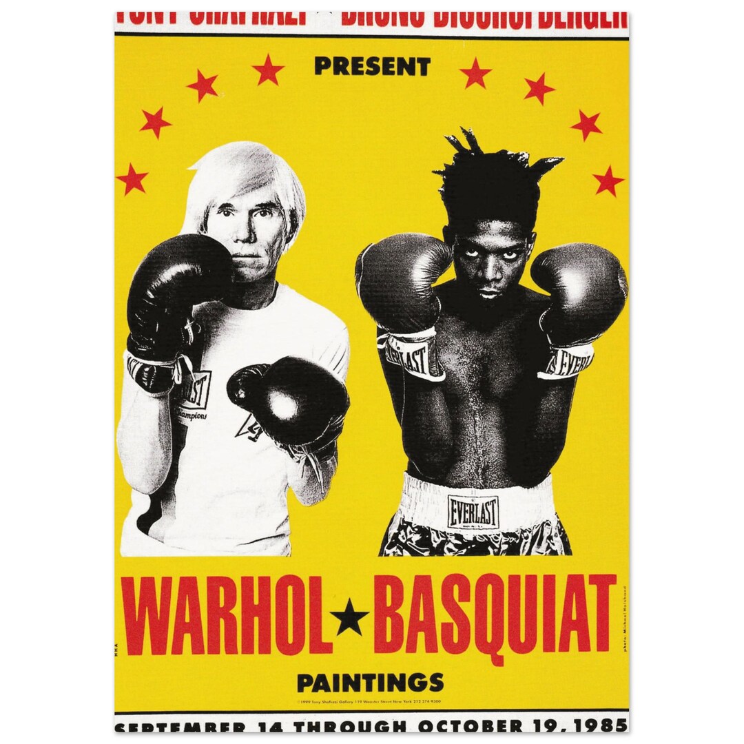 Basquiat Warhol Boxing Poster - Museum Quality Art Print | Iconic ...