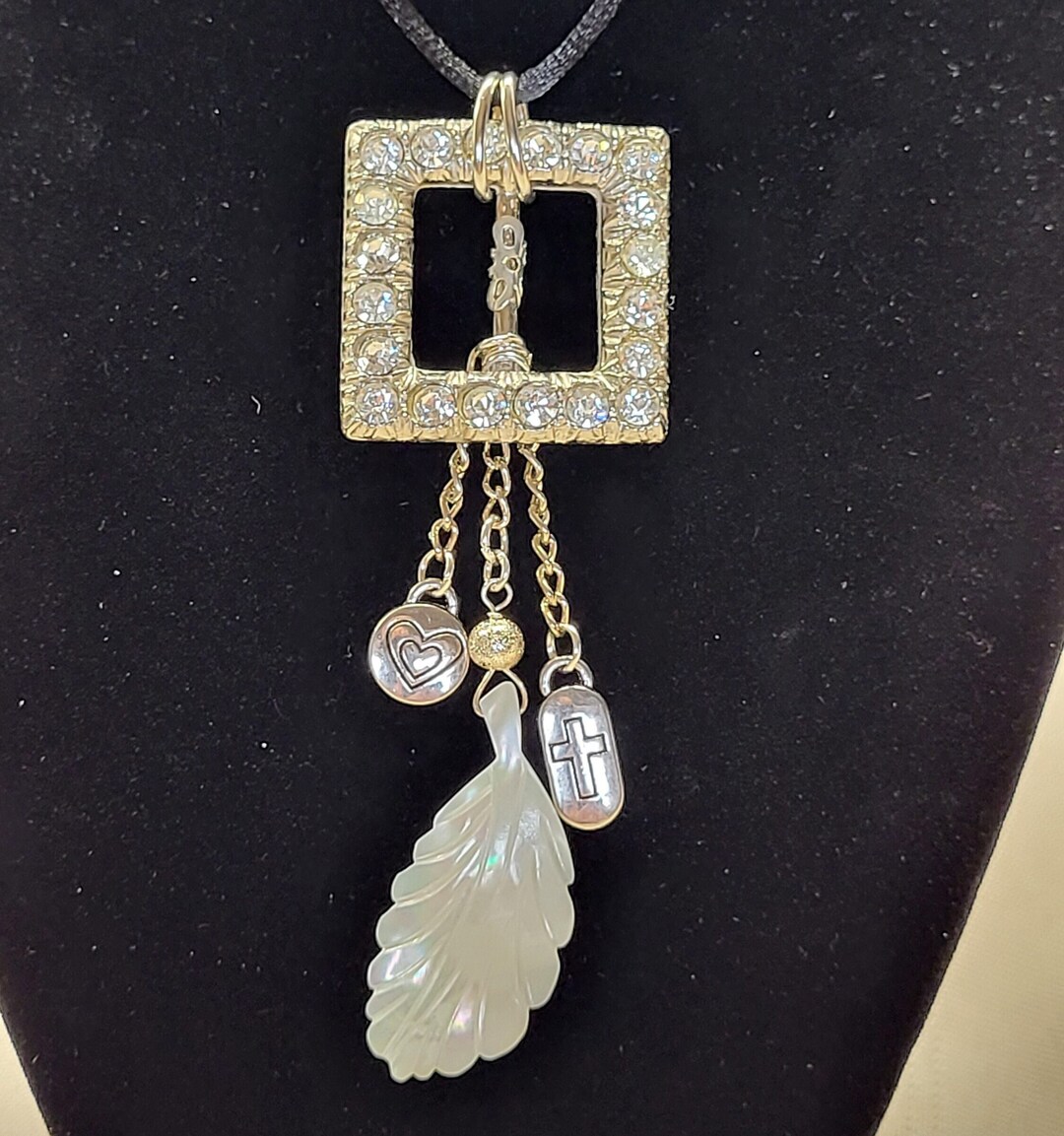 Upcycled Vintage Belt Buckle Jewelry. A Unique Handmade Necklace for ...