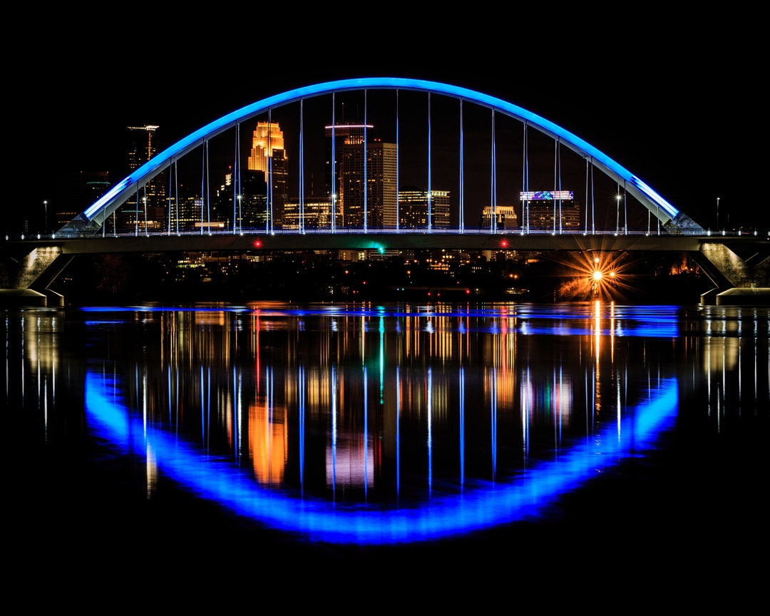 Lowry Bridge - Minneapolis Minnesota, 8x10 Aluminum Metal Print, Fine ...