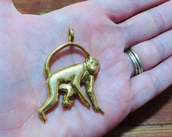 Monkey pendant | Etsy
