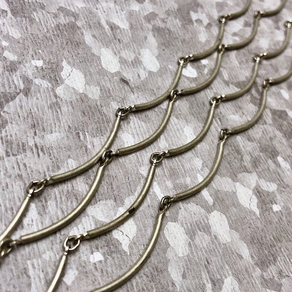 Curved Bar Chain - Etsy