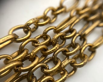 Vintage Brass Plated Chain Bronze Color sold by the Foot - Etsy
