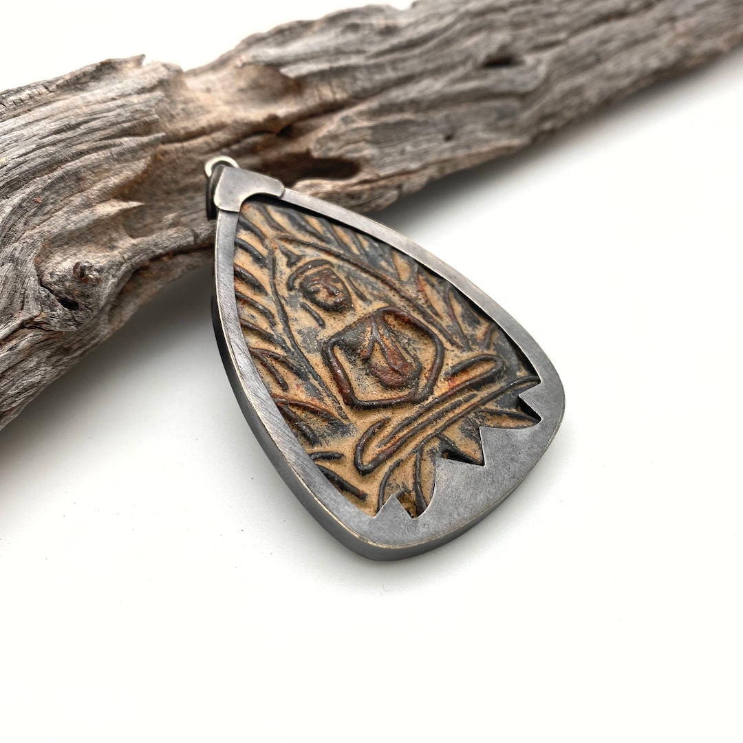 Triangular Sitting Khun Phaen Buddha Amulet Pendant From Thailand LAP18 ...