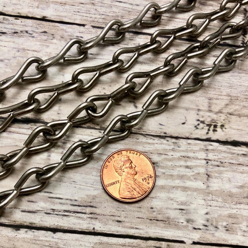 Vintage Dull Silver Infinity Chain (sold by the Foot) 8x21mm - Etsy