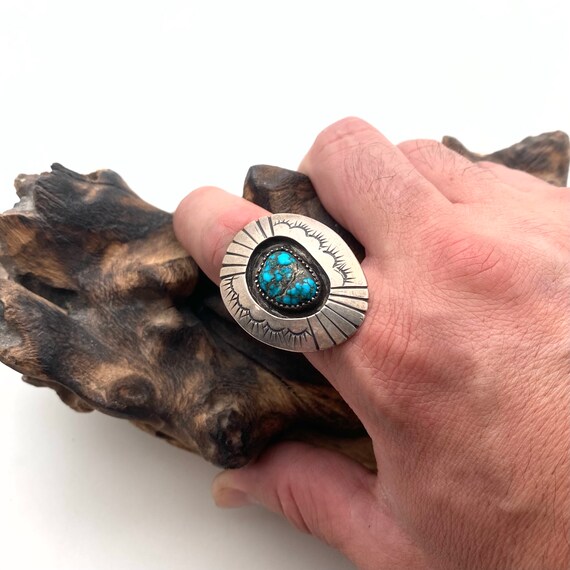 Vintage Kingman Turquoise Native American Shadow Box … - Gem