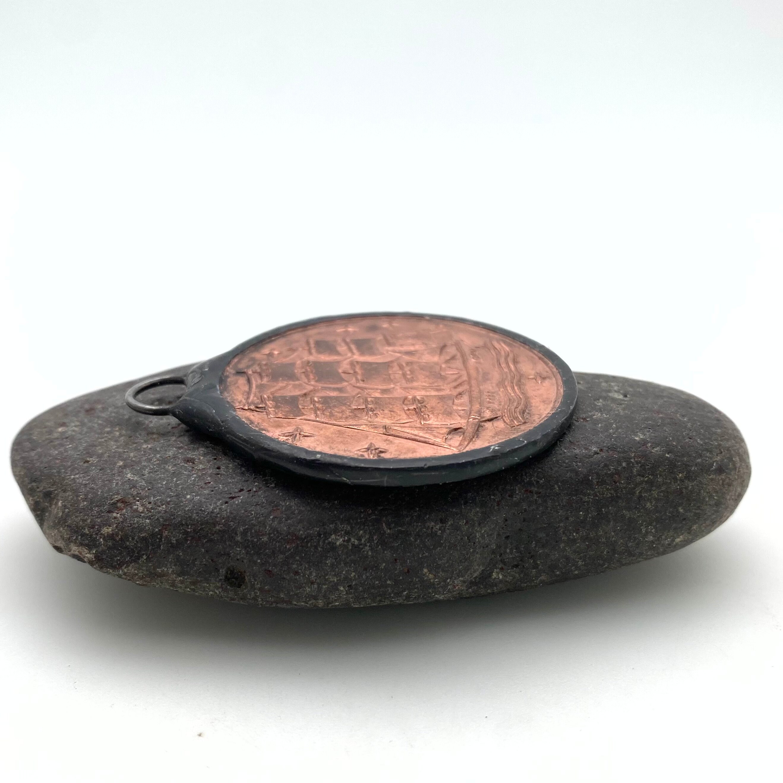 Vintage Ship Token With Navigation Tools SMP30 - Etsy Australia