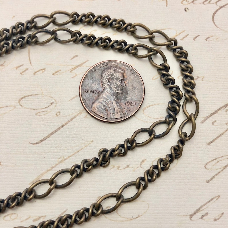 Vintage Brass Plated Chain sold by the Foot - Etsy