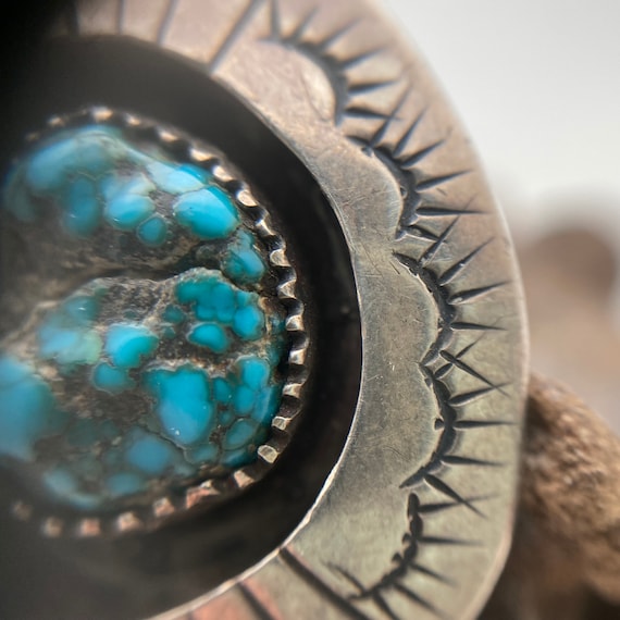 Vintage Kingman Turquoise Native American Shadow Box … - Gem