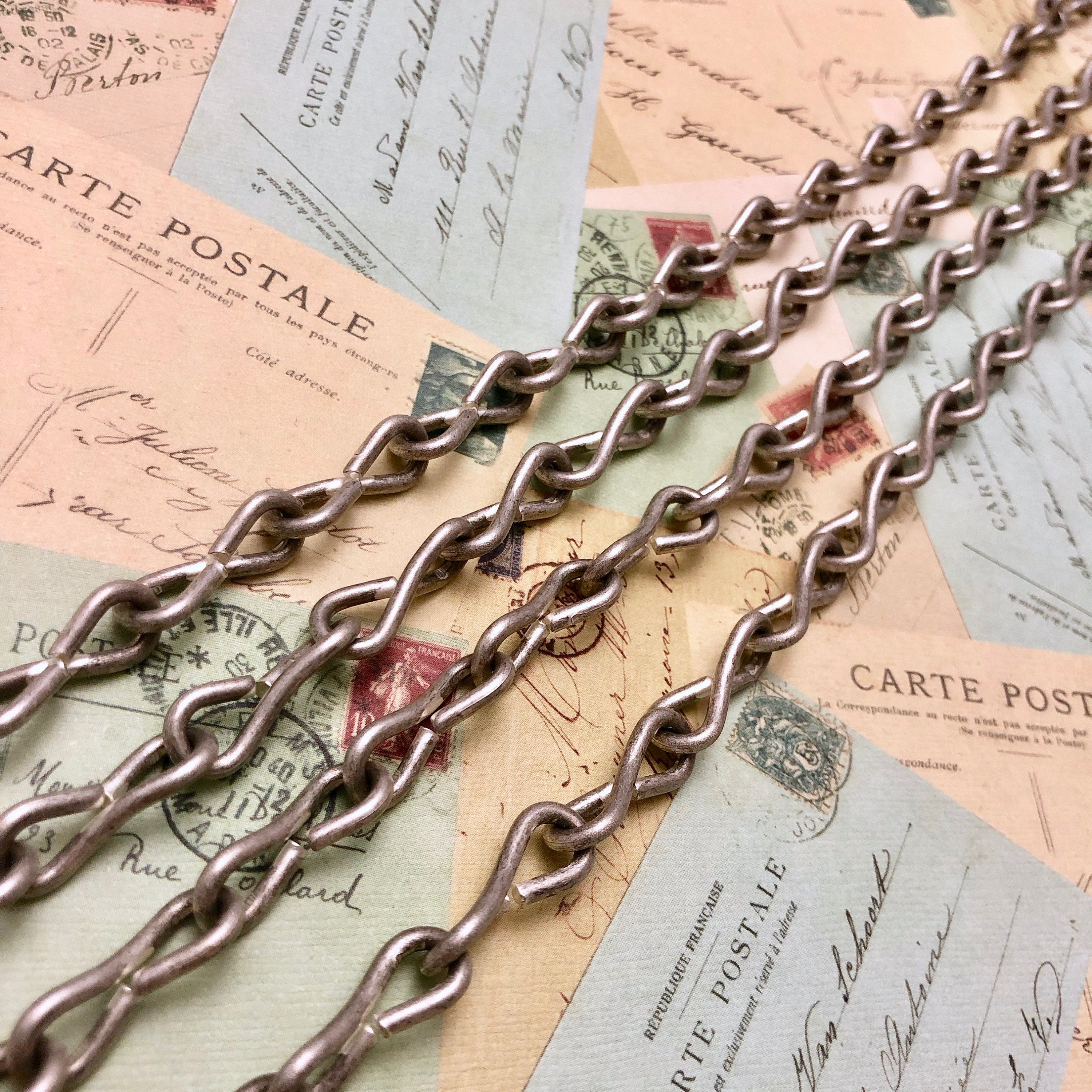 Silver Steel Infinity Chain sold by the Foot 8x21mm | Etsy