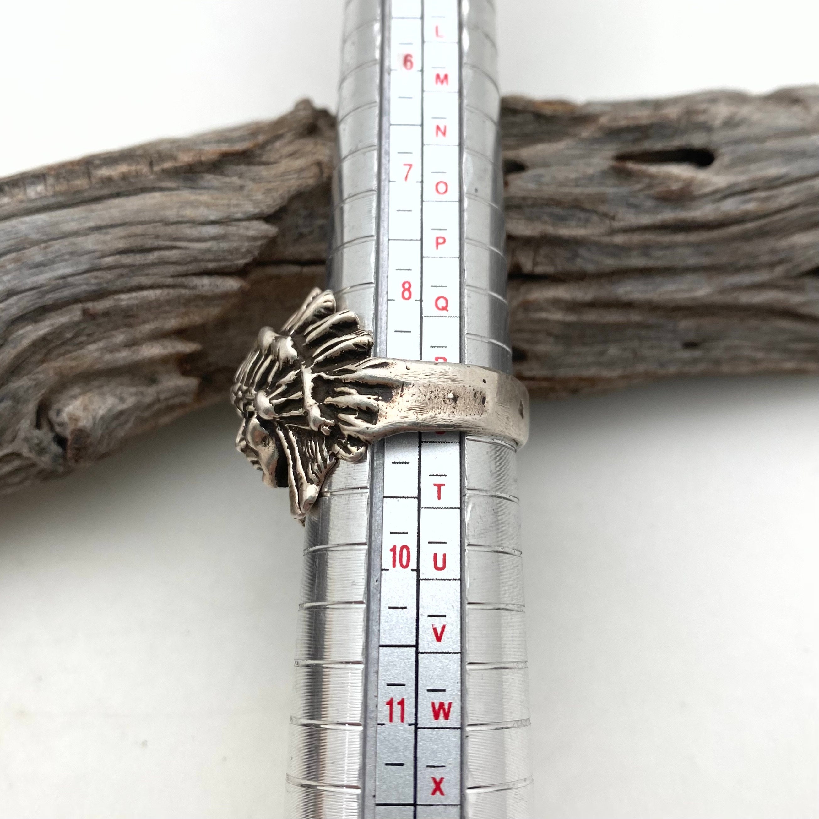 Handmade Sterling Silver Indian Head Native American Ring - Etsy