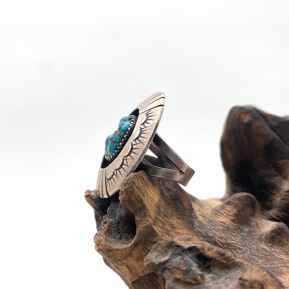 Vintage Kingman Turquoise Native American Shadow Box … - Gem