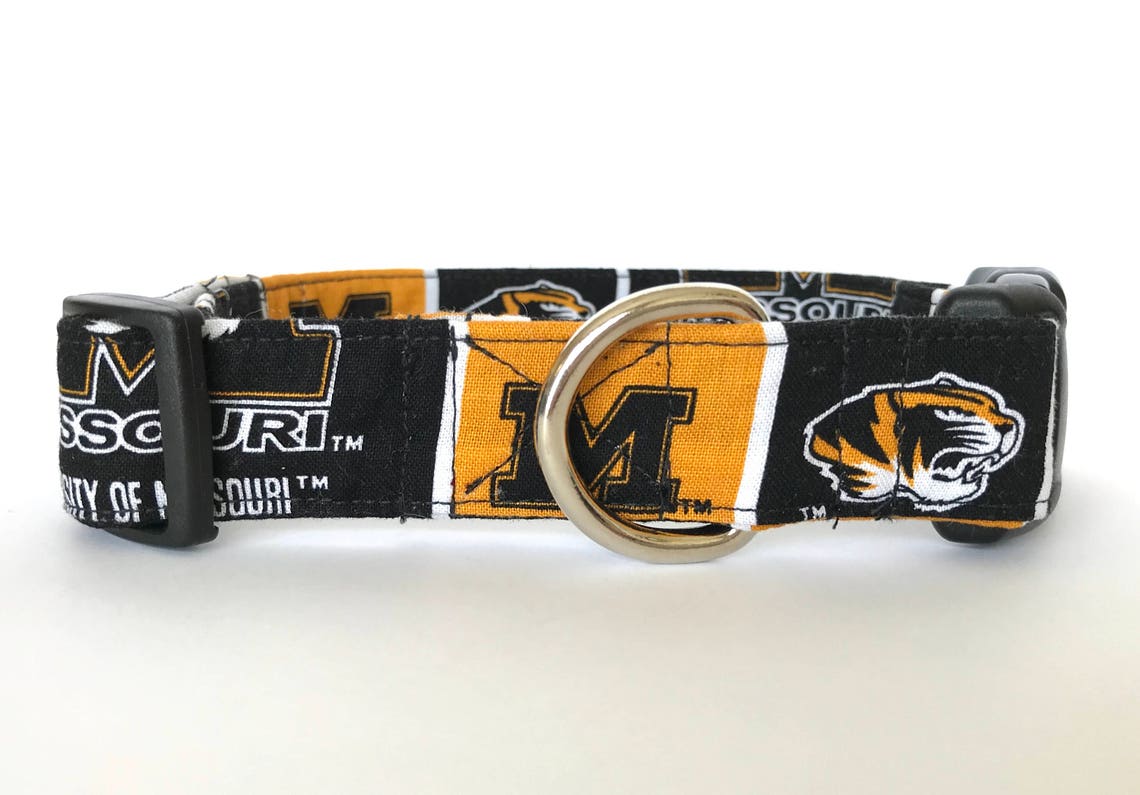 MU Tigers Dog Collar Cute Collar Large Dog Collar Custom | Etsy