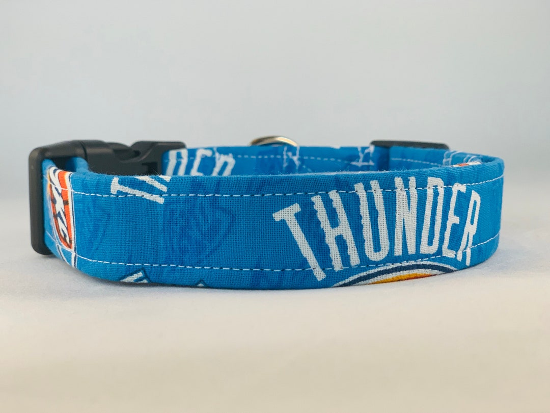 Oklahoma Thunder Dog Collar Adjustable Collar Large Dog Collar
