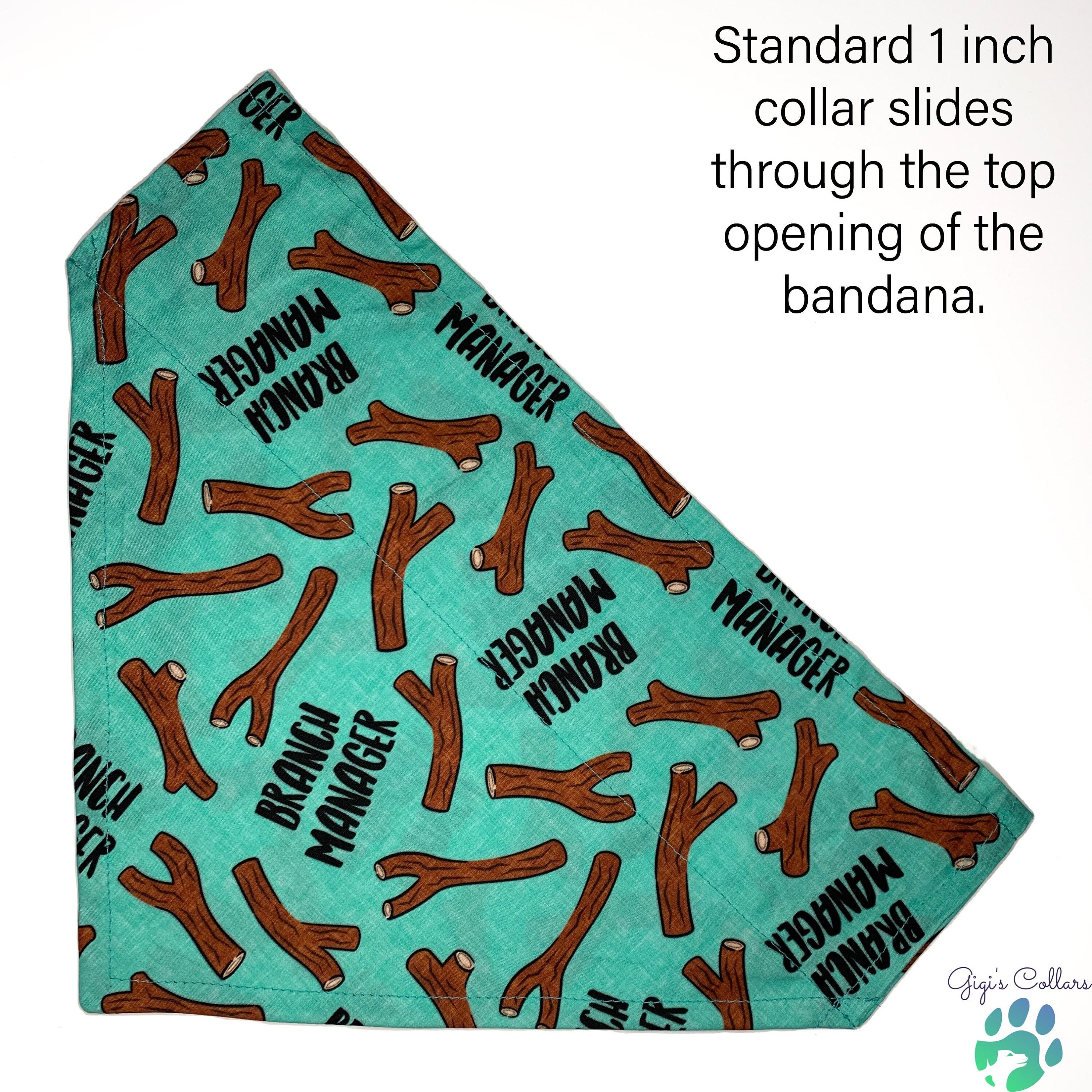 Stylish Dog Bandana Dog Bandana Dog Scarf Branch Manager | Etsy